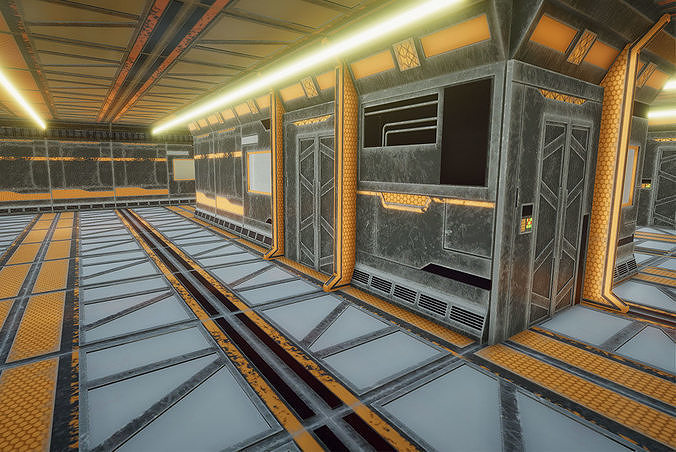 Sci-fi Underground Environment 3D model | CGTrader