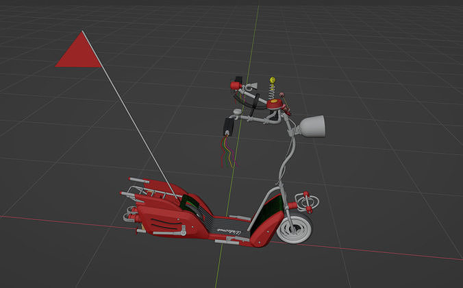 Pee Wee Herman Scooter 3D model 3D printable | CGTrader