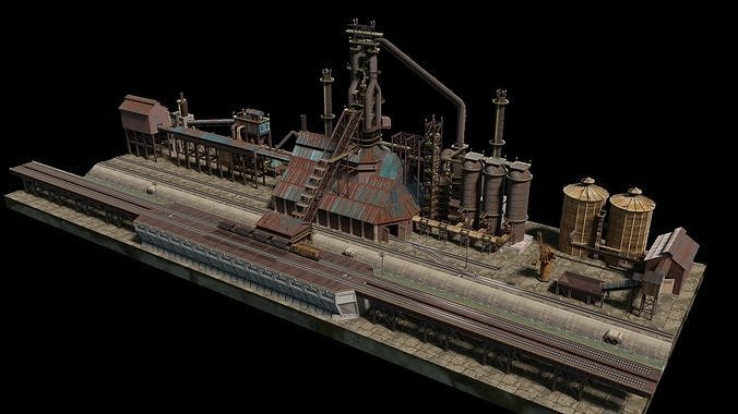 Blast furnace 3D model | CGTrader
