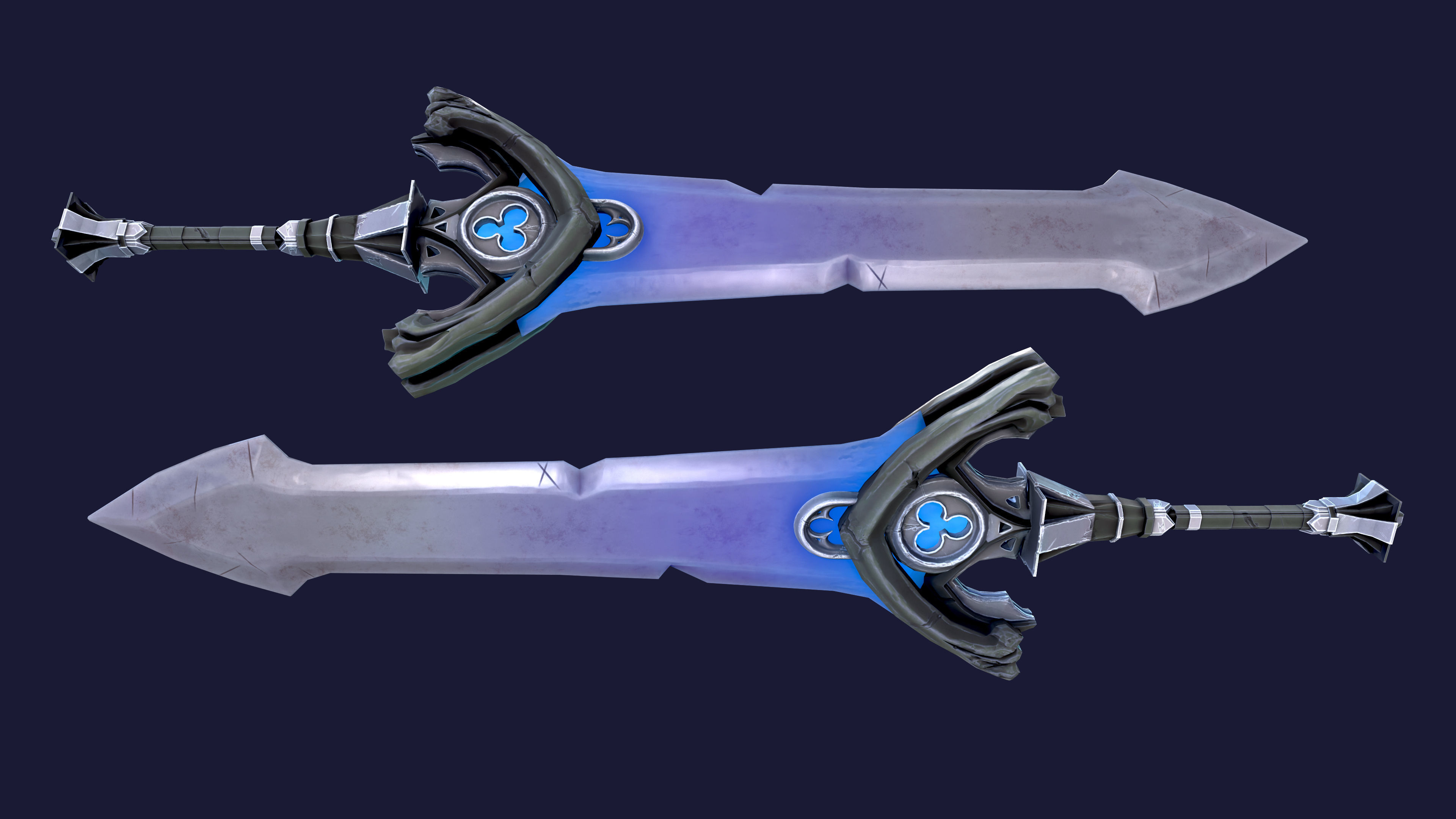 3D model Gothic Sword - Game Ready - VR / AR / low-poly | CGTrader