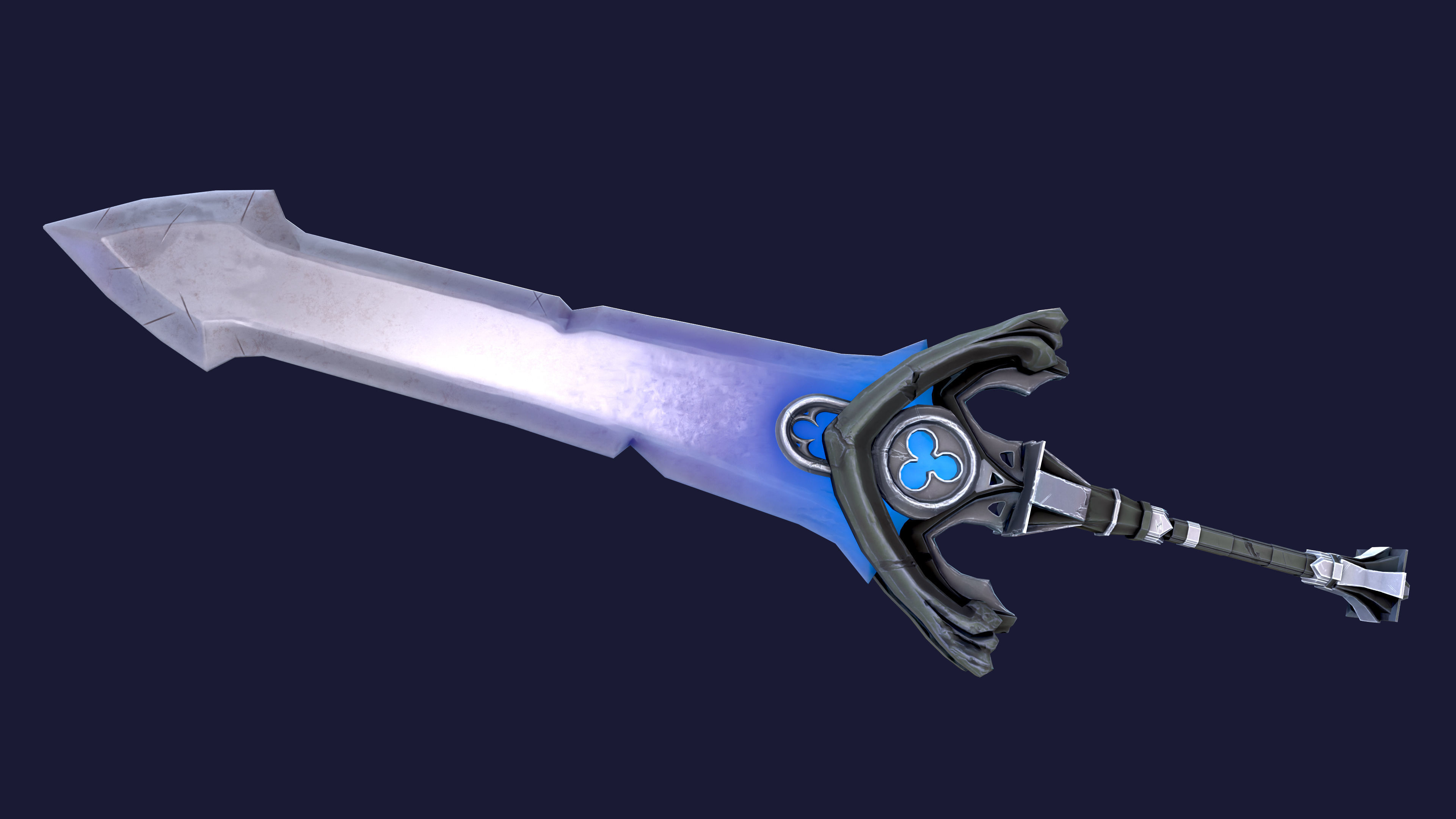 3D model Gothic Sword - Game Ready - VR / AR / low-poly | CGTrader