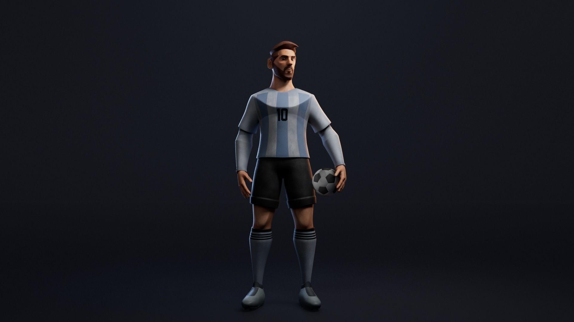 3D model Lionel Messi VR / AR / low-poly | CGTrader