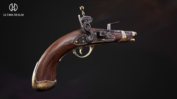 3D model Medieval Pistol VR / AR / low-poly | CGTrader