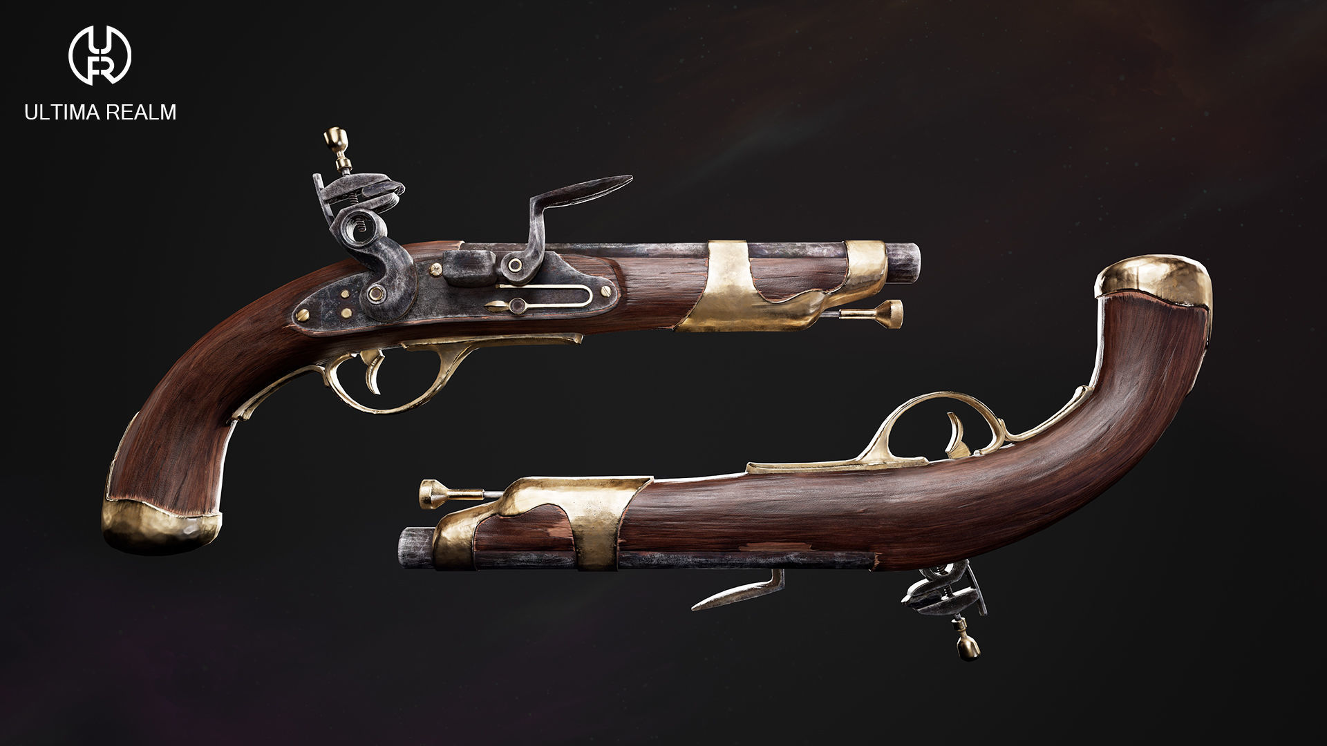 3D model Medieval Pistol VR / AR / low-poly | CGTrader