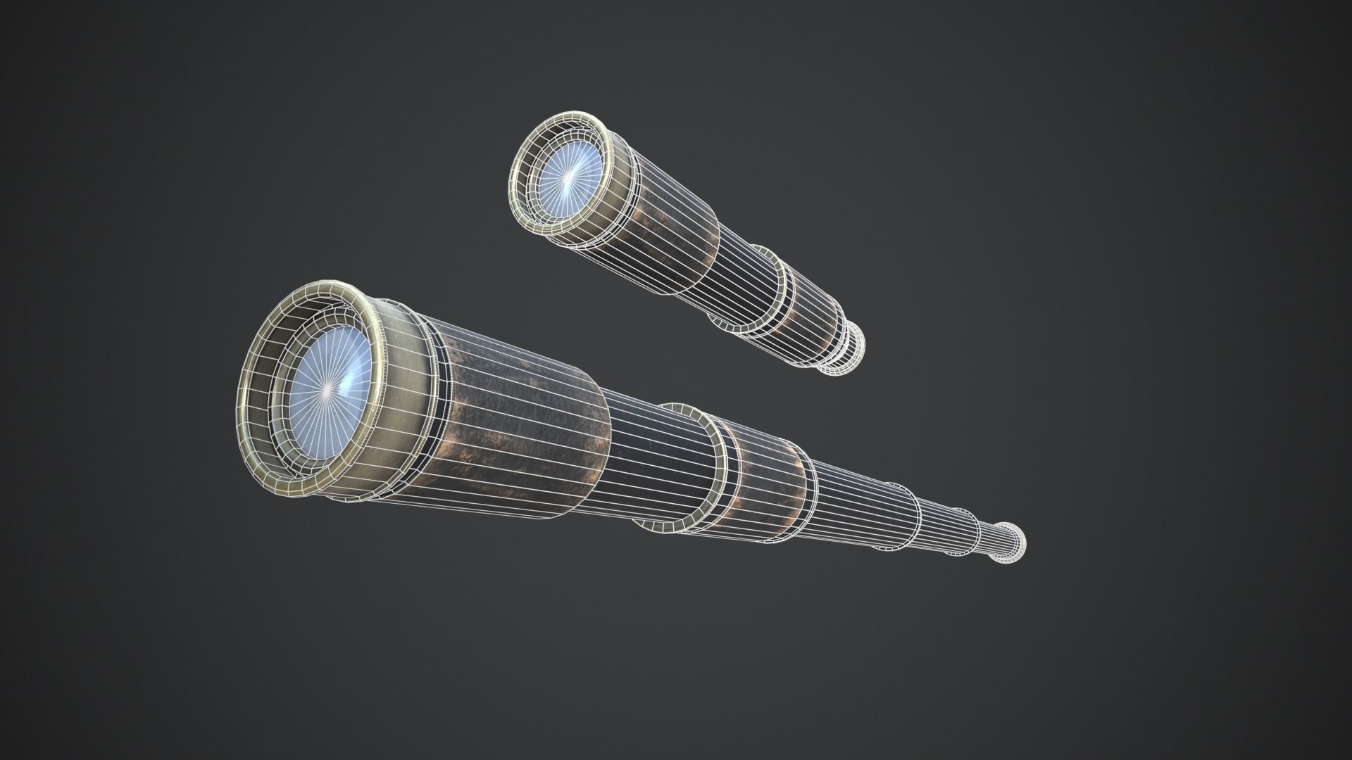 3D model Medieval Spy Glass VR / AR / low-poly | CGTrader