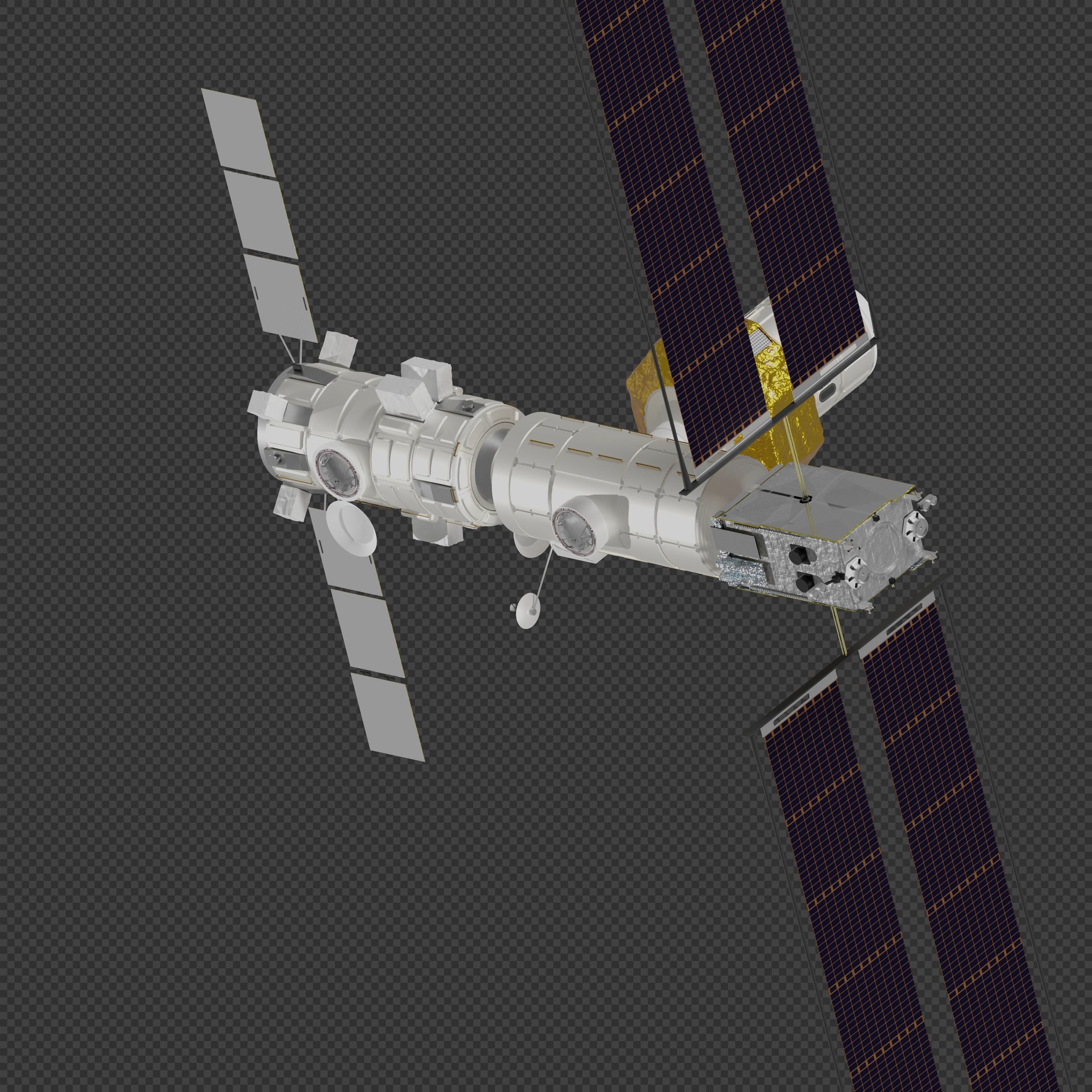 Lunar Gateway Space Station 3D model | CGTrader