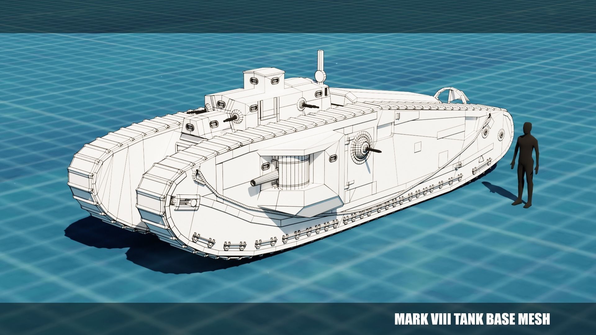 3D model 43 Tanks Base Mesh VR / AR / low-poly | CGTrader
