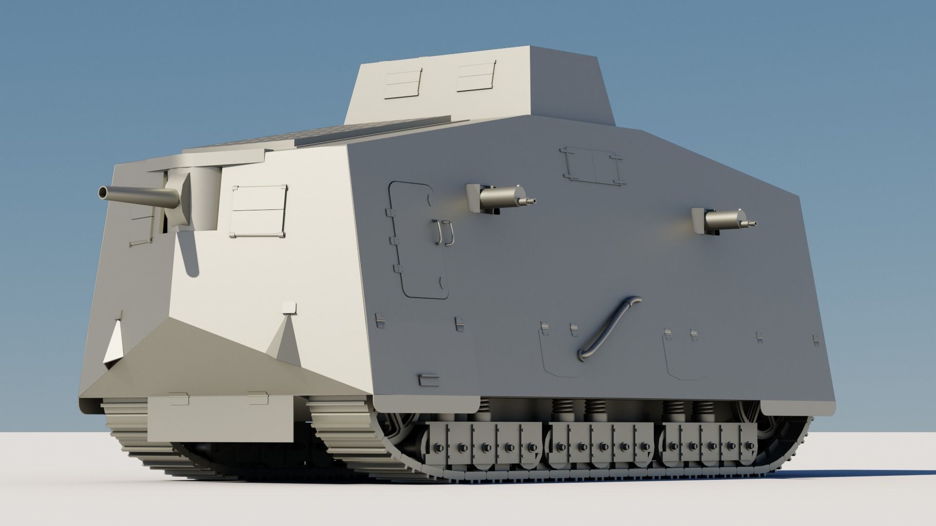 3D model 43 Tanks Base Mesh VR / AR / low-poly | CGTrader