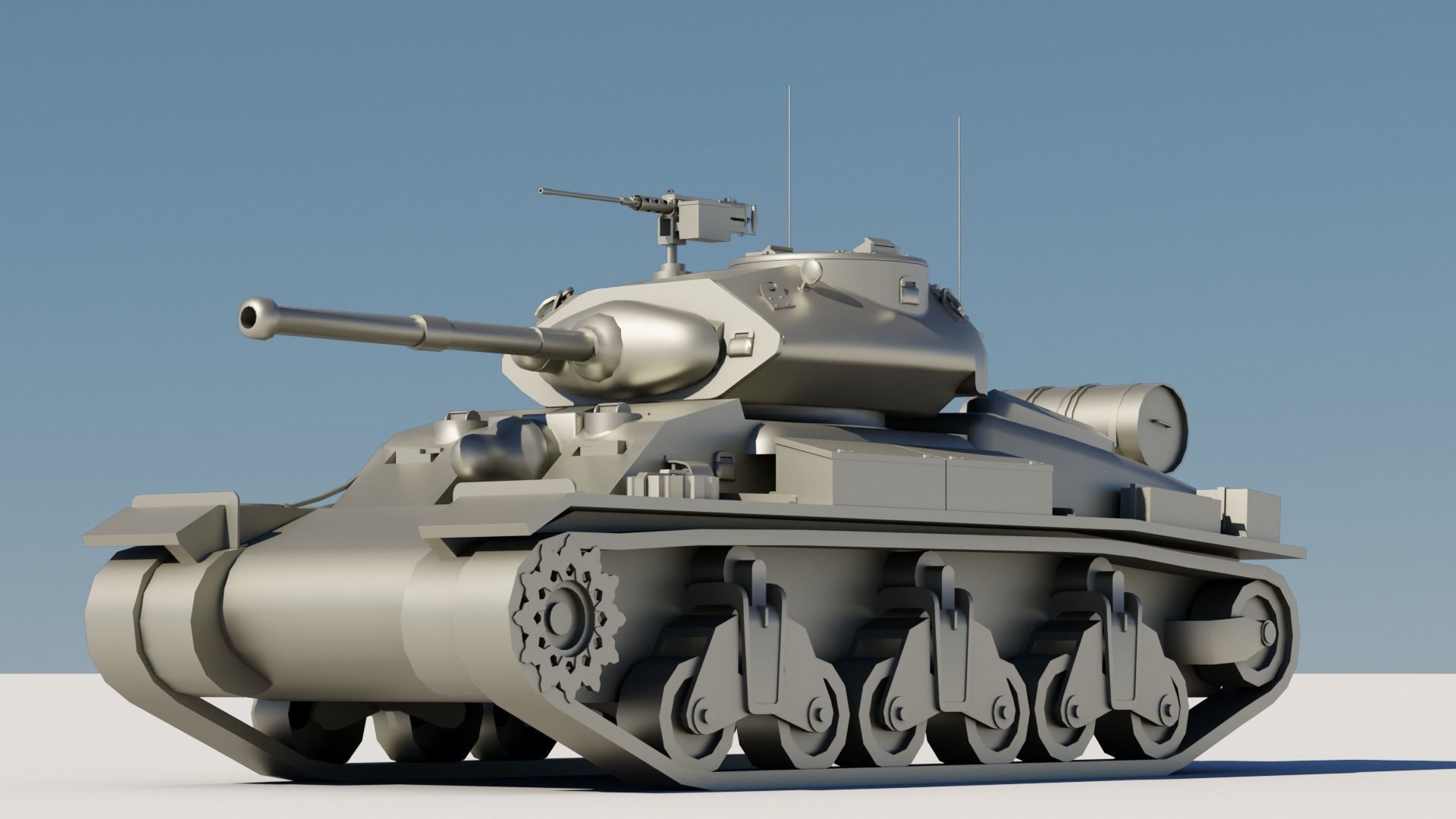 3D model 43 Tanks Base Mesh VR / AR / low-poly | CGTrader