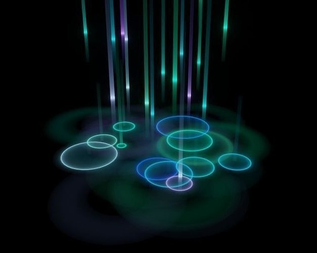 3D model Laser Neon Rain VR / AR / low-poly | CGTrader