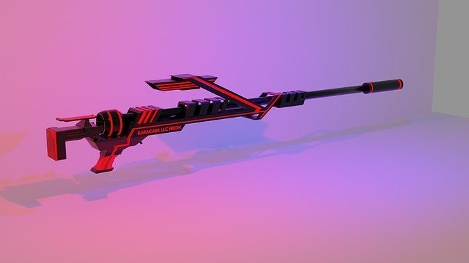 sniper rifle 3D model animated | CGTrader
