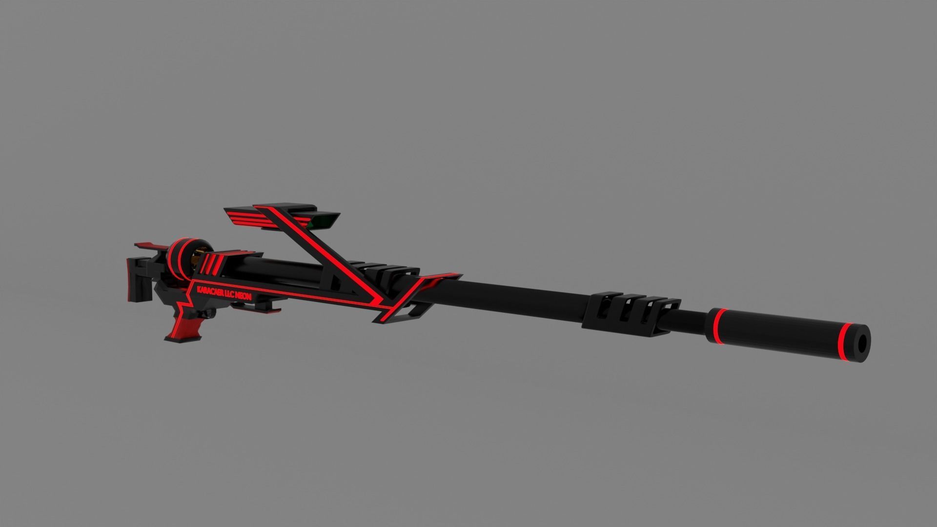 sniper rifle 3D model animated | CGTrader