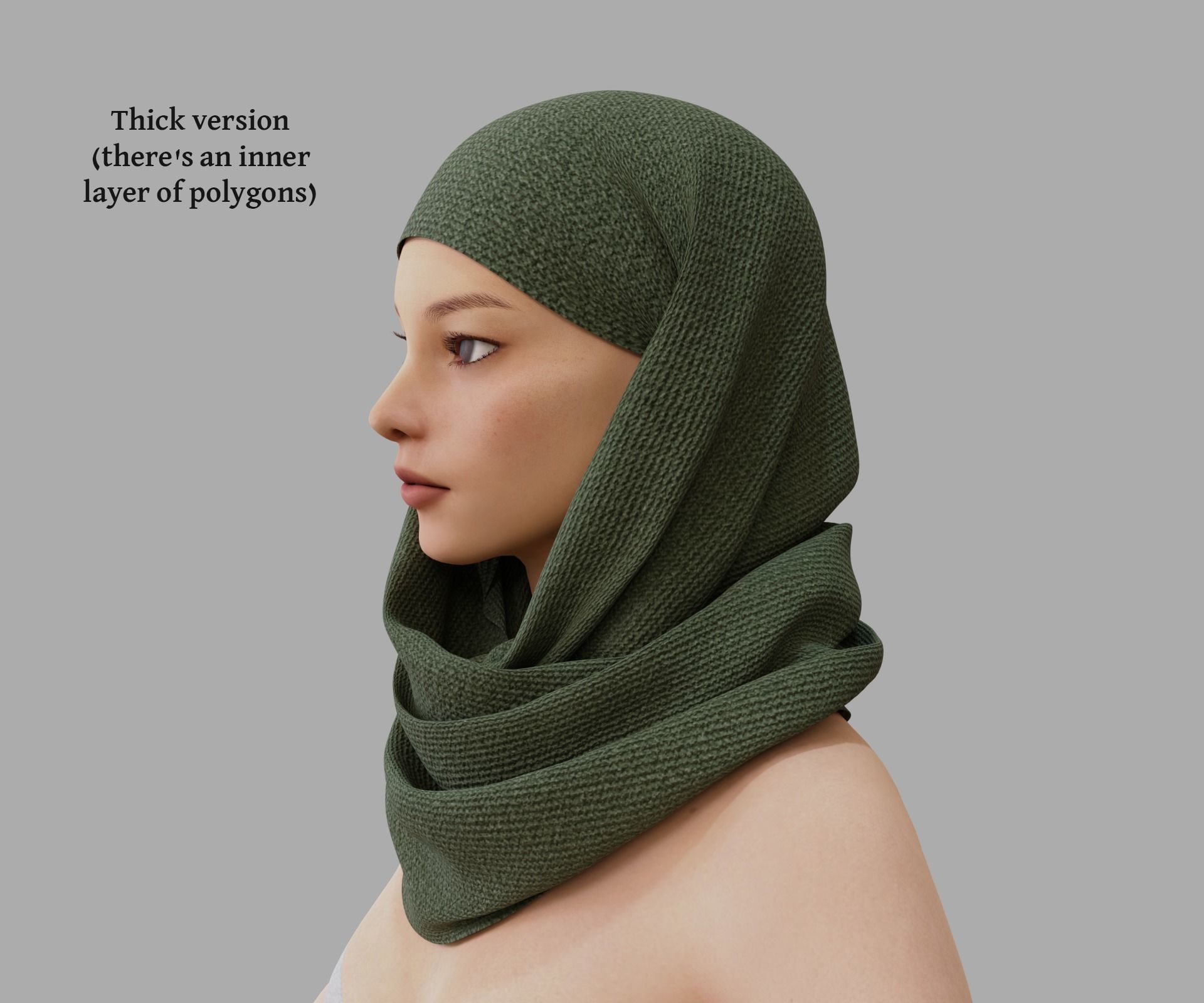 Shawl 3D model | CGTrader