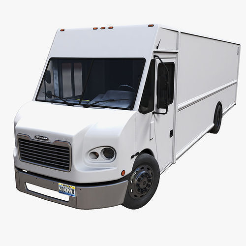 3D model Freightliner step van VR / AR / low-poly | CGTrader