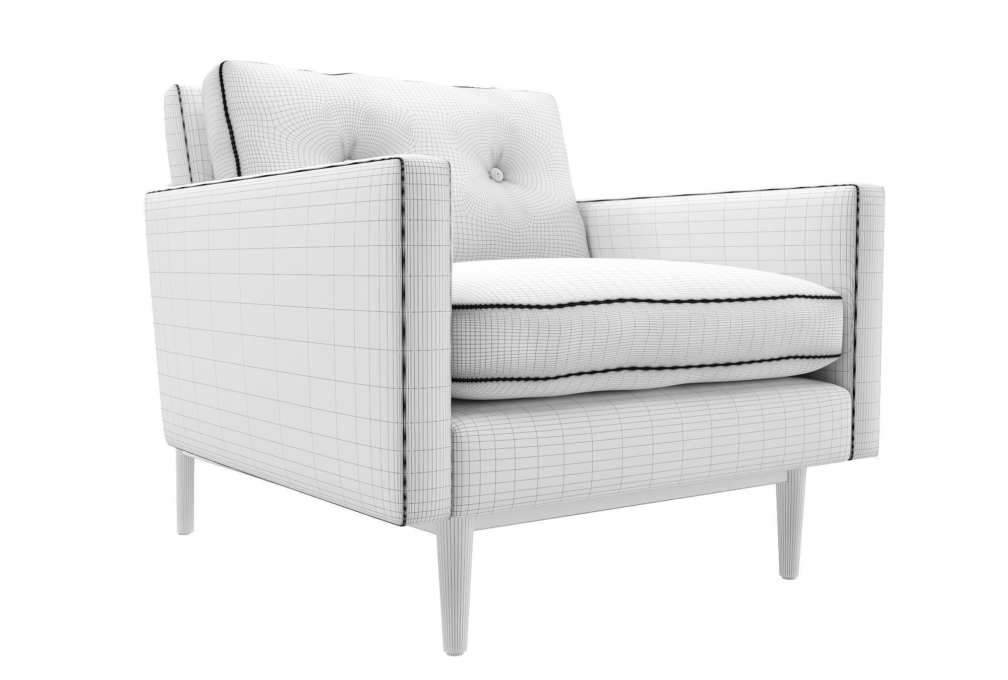 RALEIGH ARMCHAIR Architonic 3D model | CGTrader