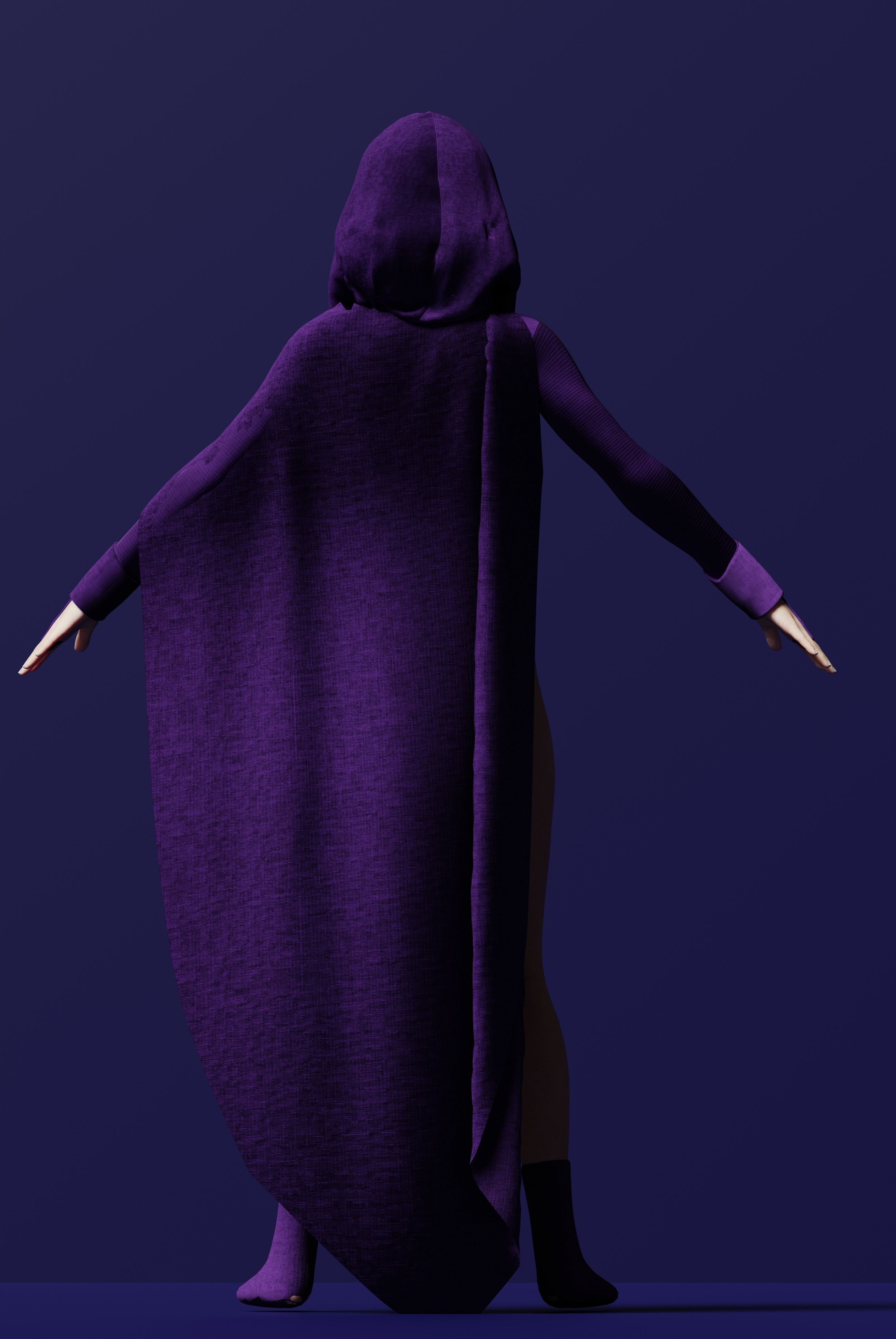 Raven - Teen Titans 3D model rigged | CGTrader