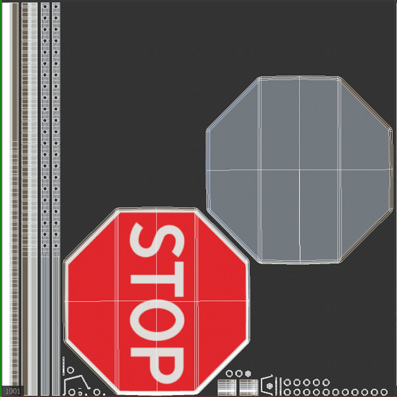 3D model Traffic Road Signs Set 01 VR / AR / low-poly | CGTrader