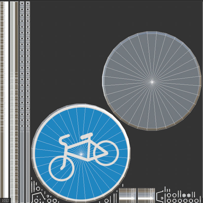 3D model Traffic Road Signs Set 01 VR / AR / low-poly | CGTrader