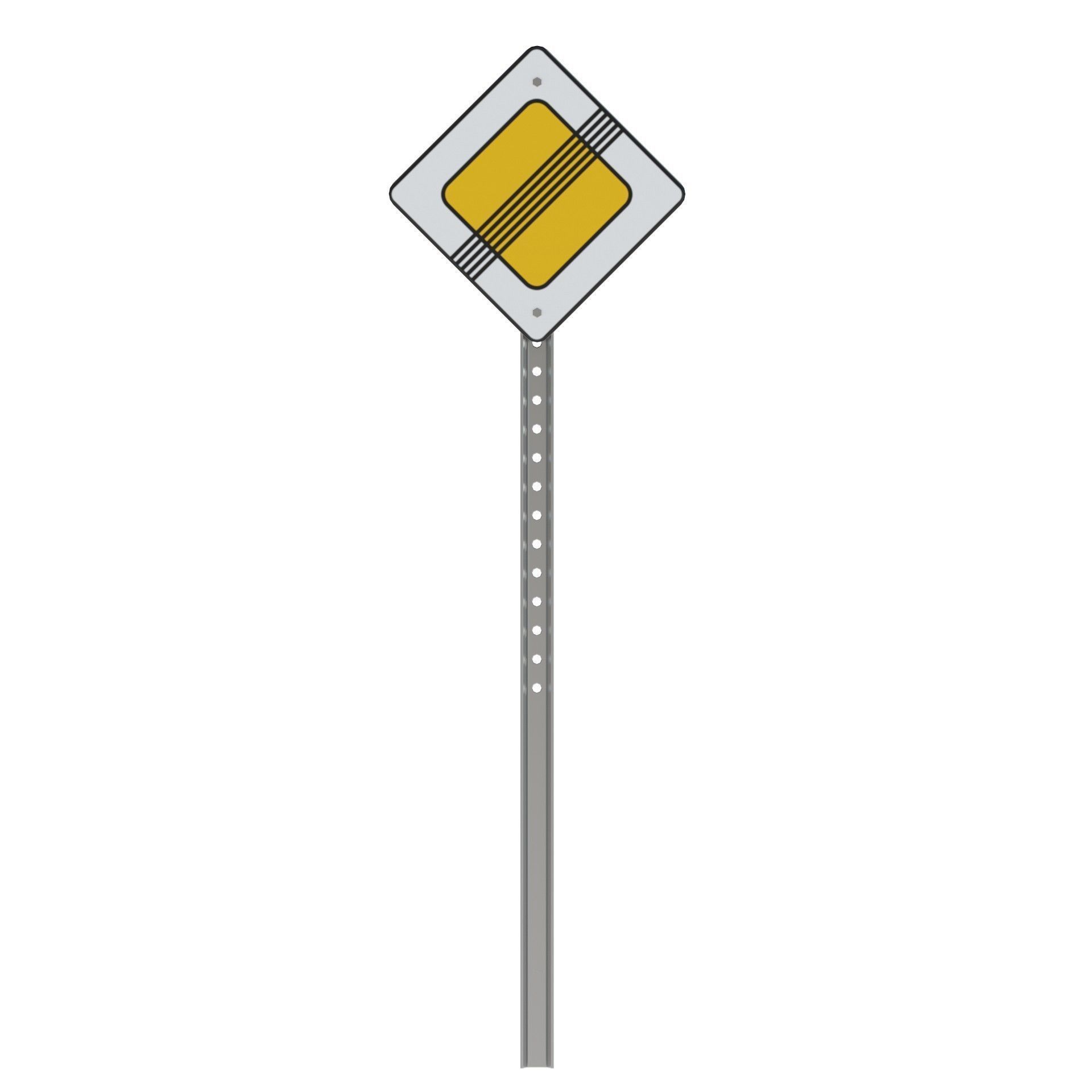 3D model Traffic Road Signs Set 01 VR / AR / low-poly | CGTrader