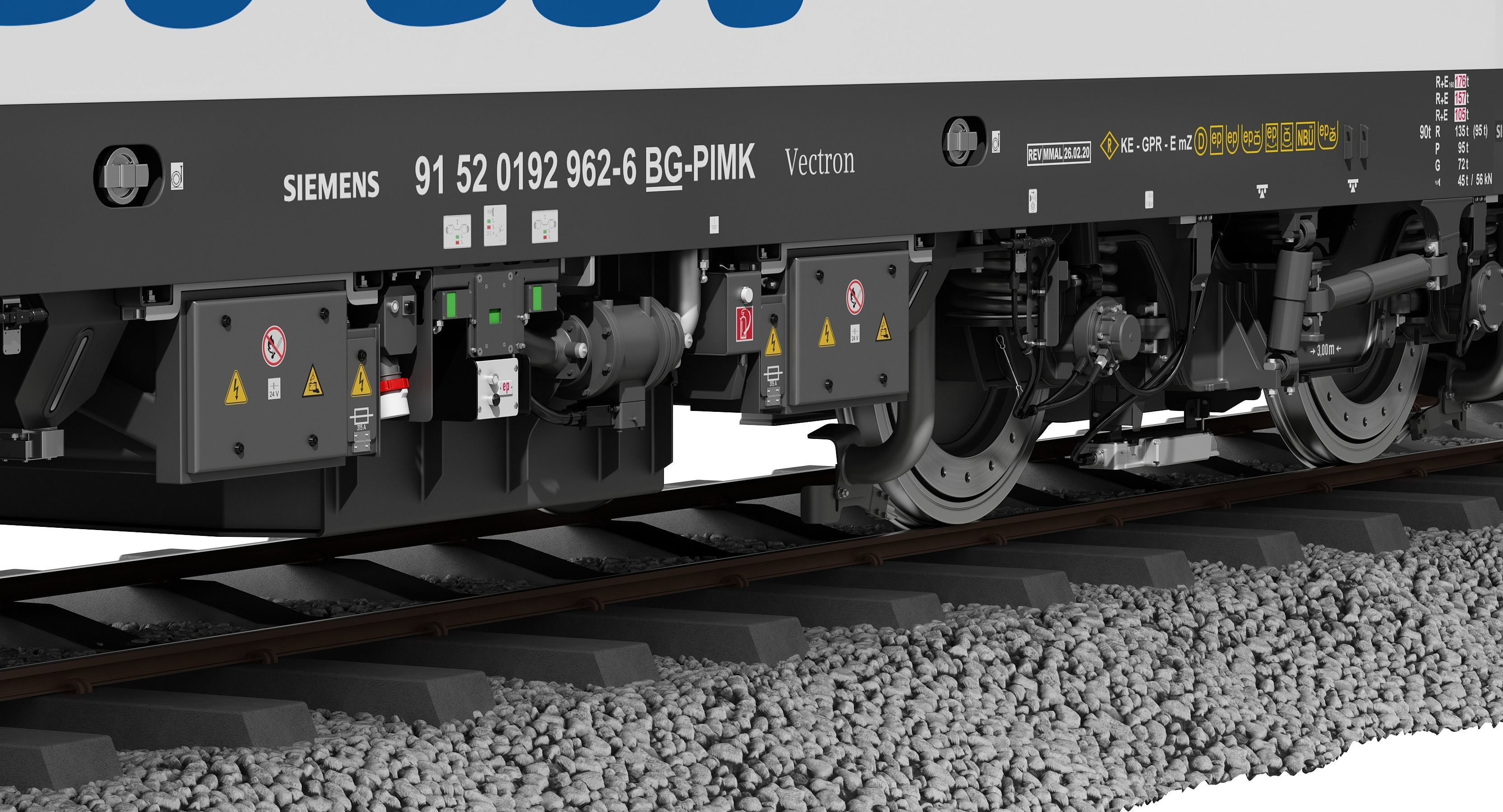 Siemens Vectron PIMK Rail 3D model | CGTrader