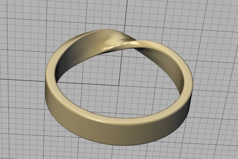 Mobius Wedding Band Infinity Band Ring 3Dmodel 4-11US 3D model 3D ...
