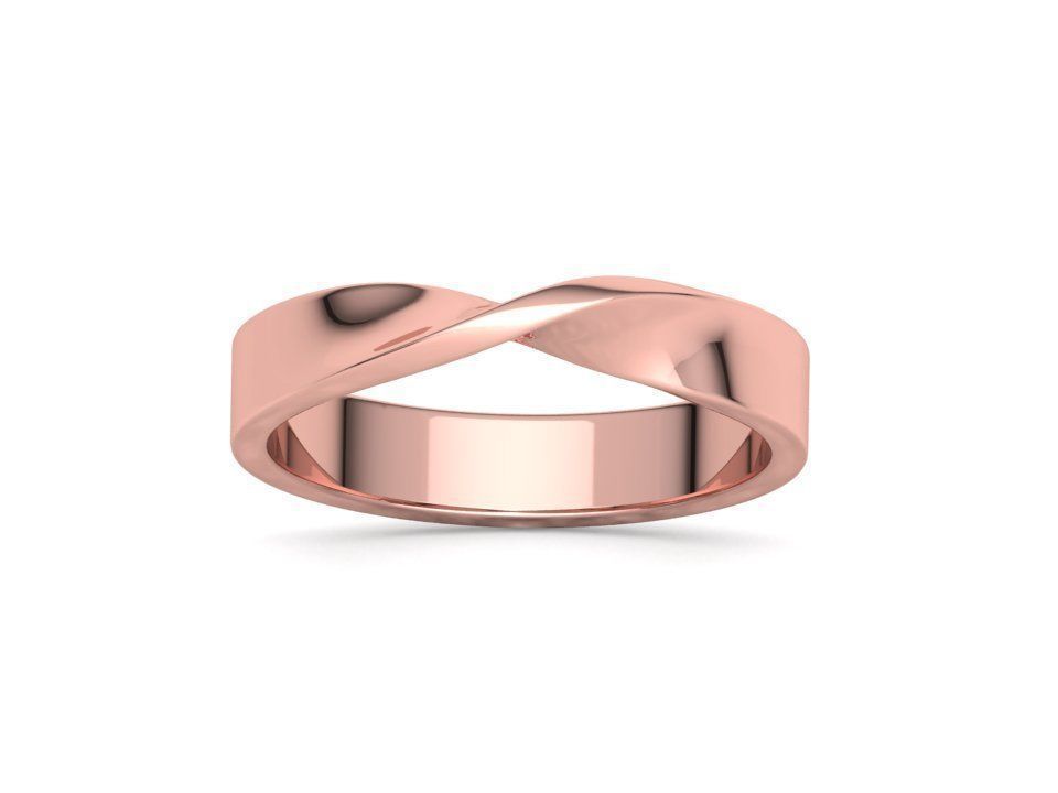 Mobius Wedding Band Infinity Band Ring 3Dmodel 4-11US 3D model 3D ...