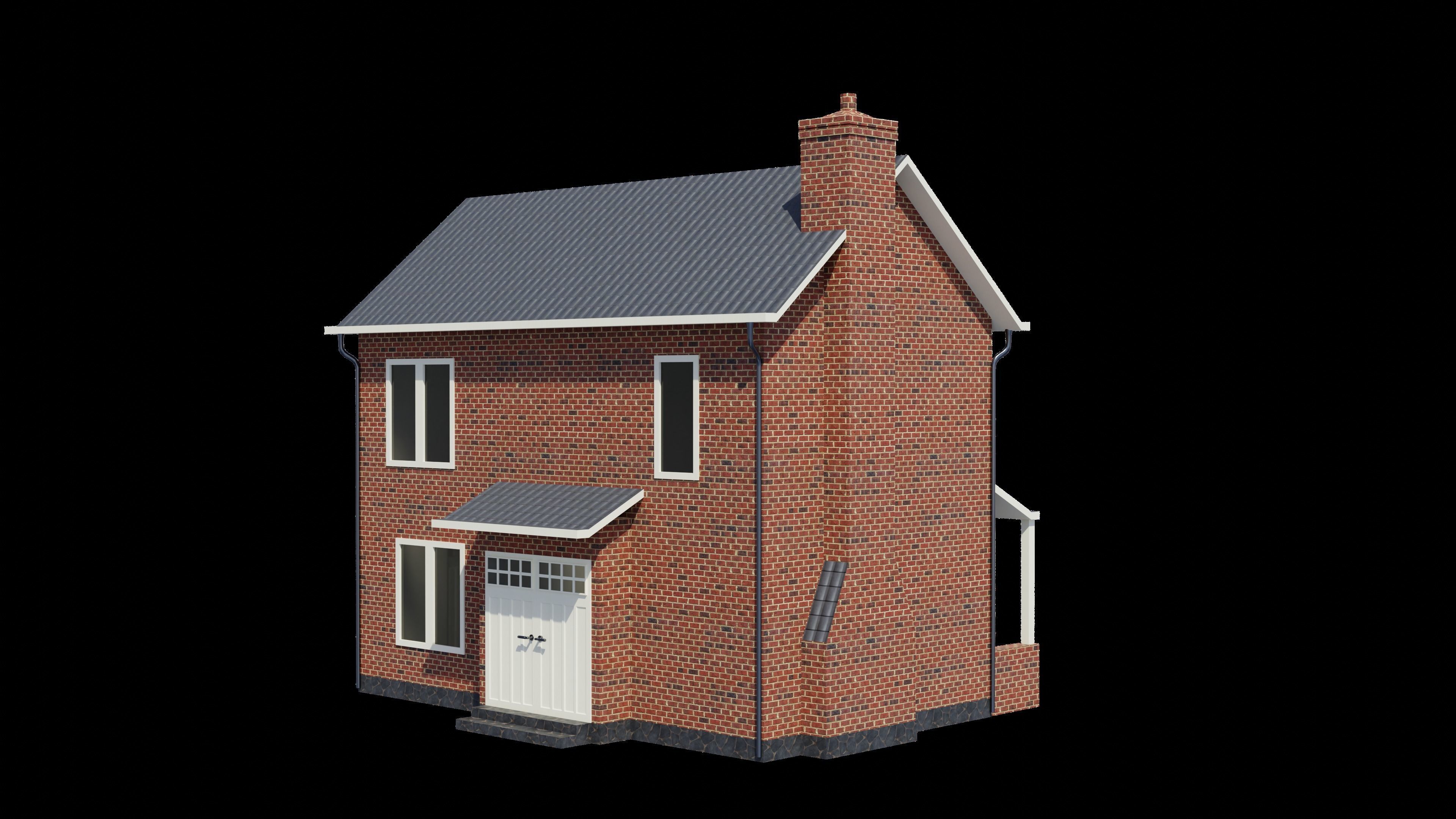 3D model British House Design 0010 VR / AR / low-poly | CGTrader