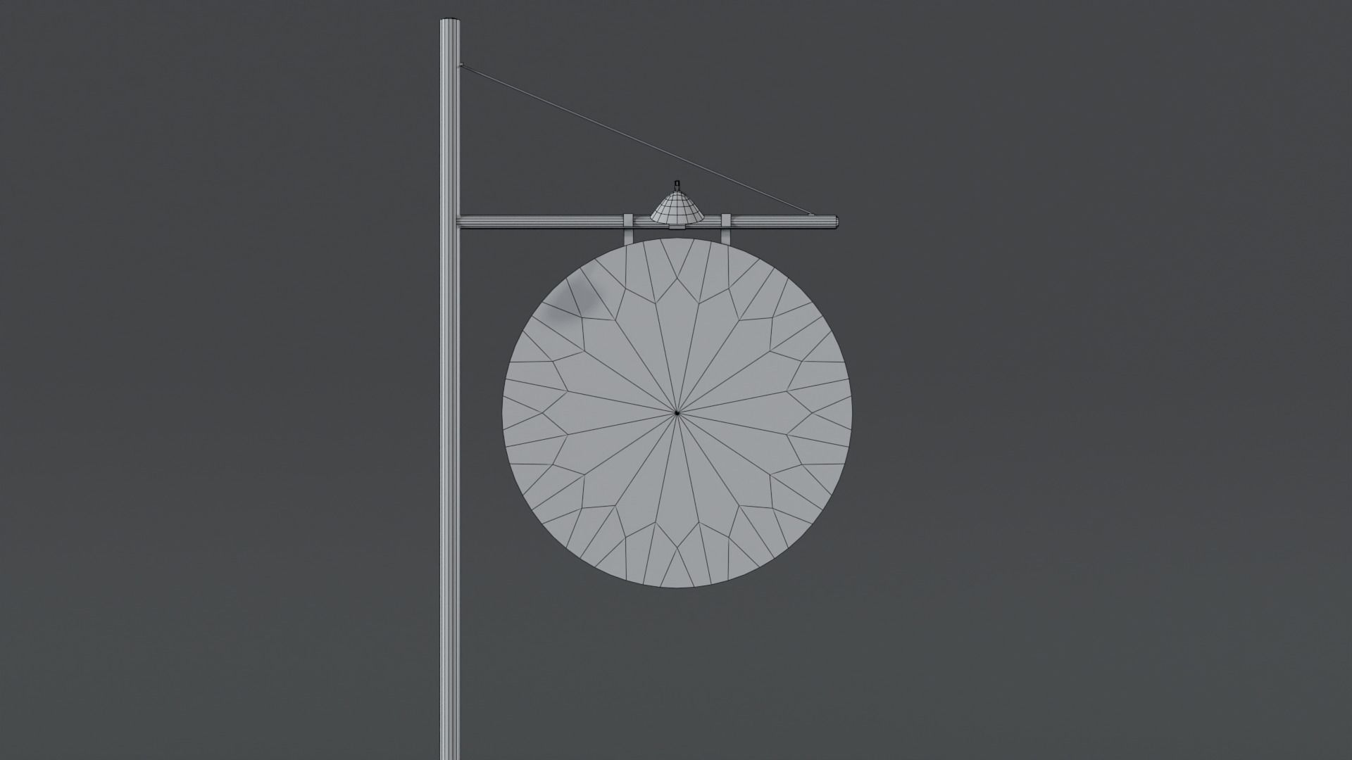 3D model Vintage Gas Station Pole Sign - GameReady VR / AR / low-poly ...