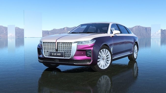 FAW Hongqi H9 2023 with interior 3D model animated rigged | CGTrader