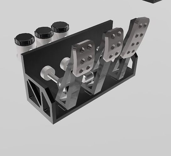 RACING PEDAL BOX WITH GIRLING CYLINDERS FOR SCALE AUTOS 3D model 3D ...