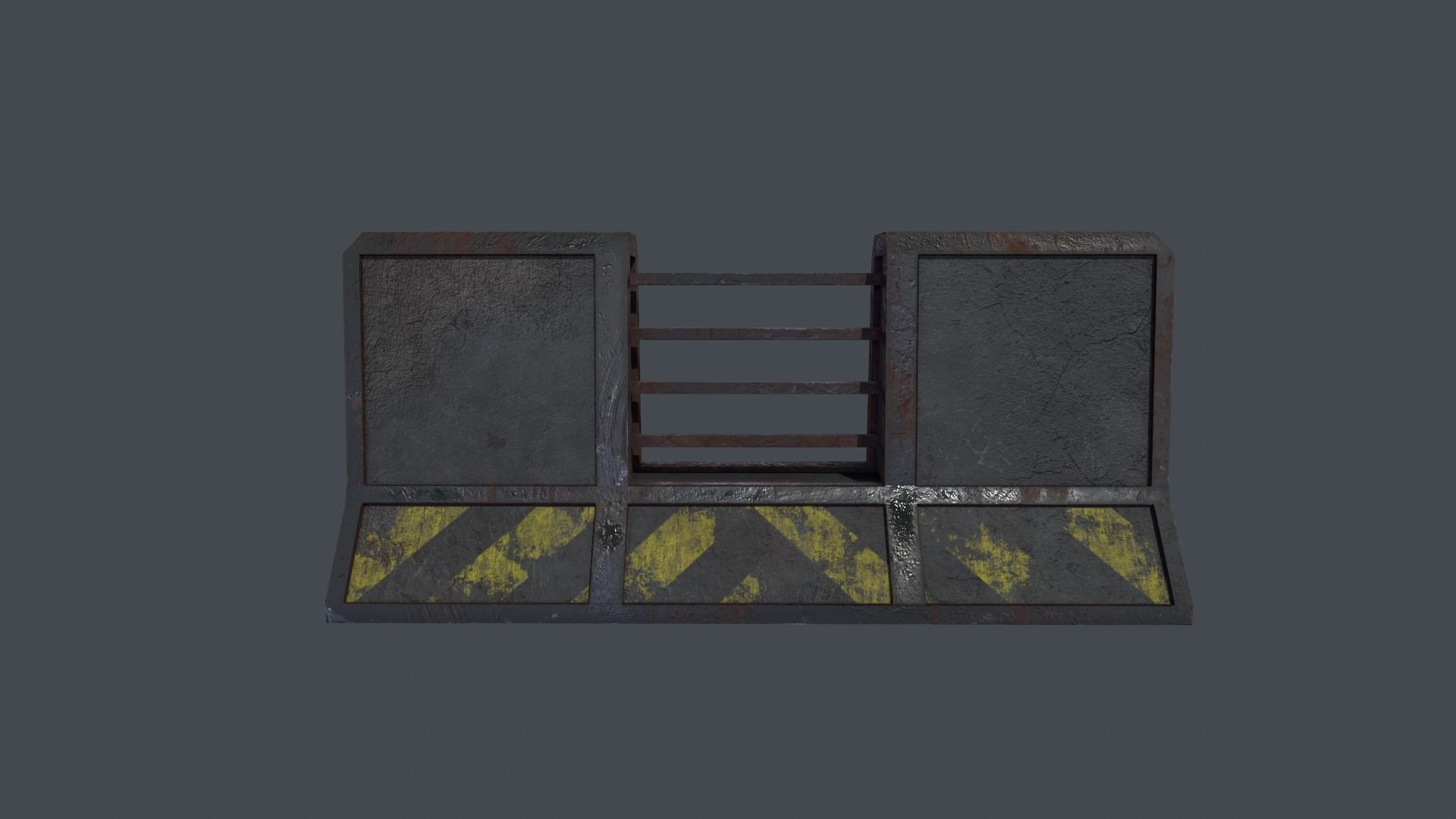 Concrete Barrier RoadBlock Barricade 3D model | CGTrader