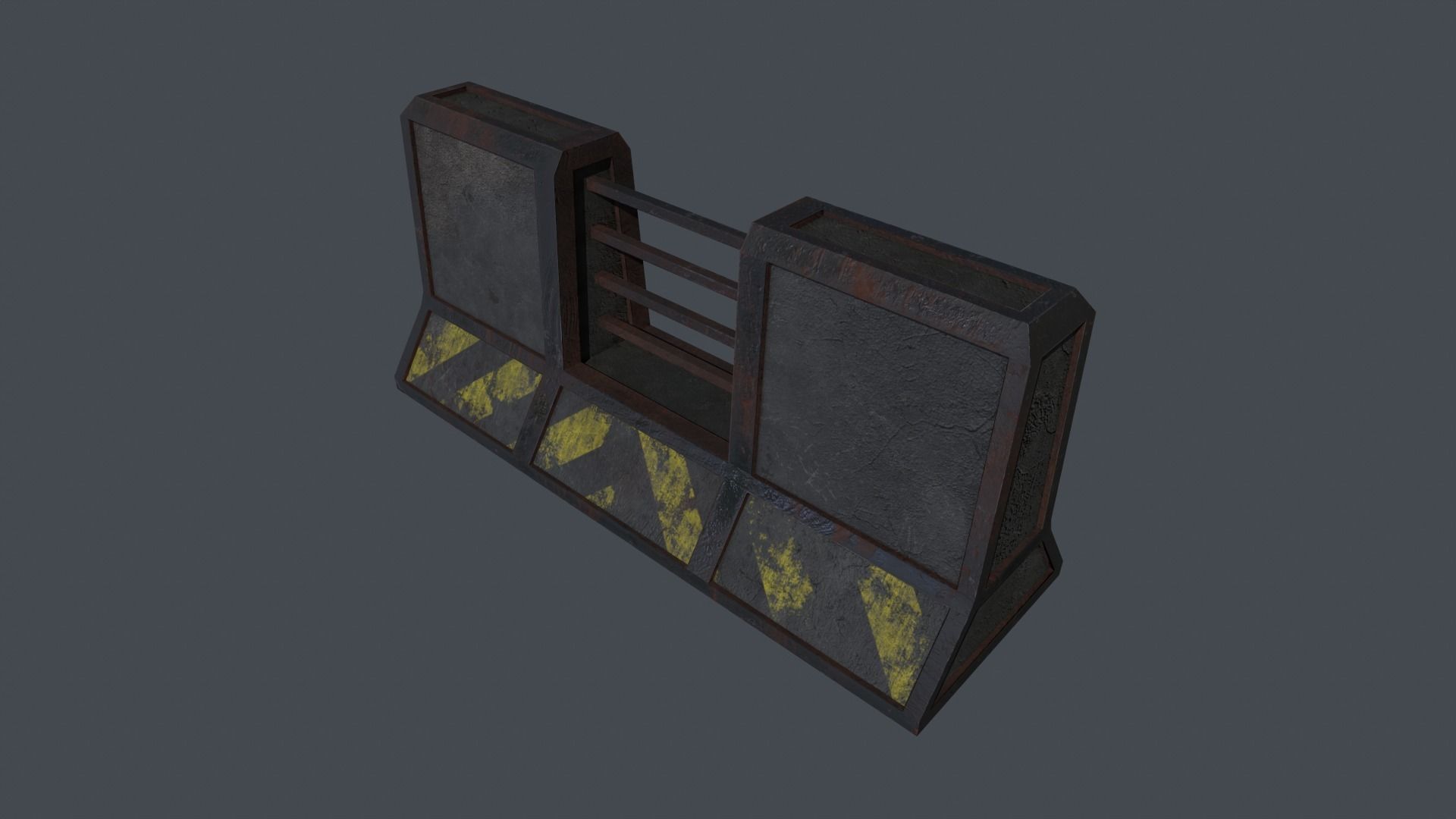 Concrete Barrier RoadBlock Barricade 3D model | CGTrader