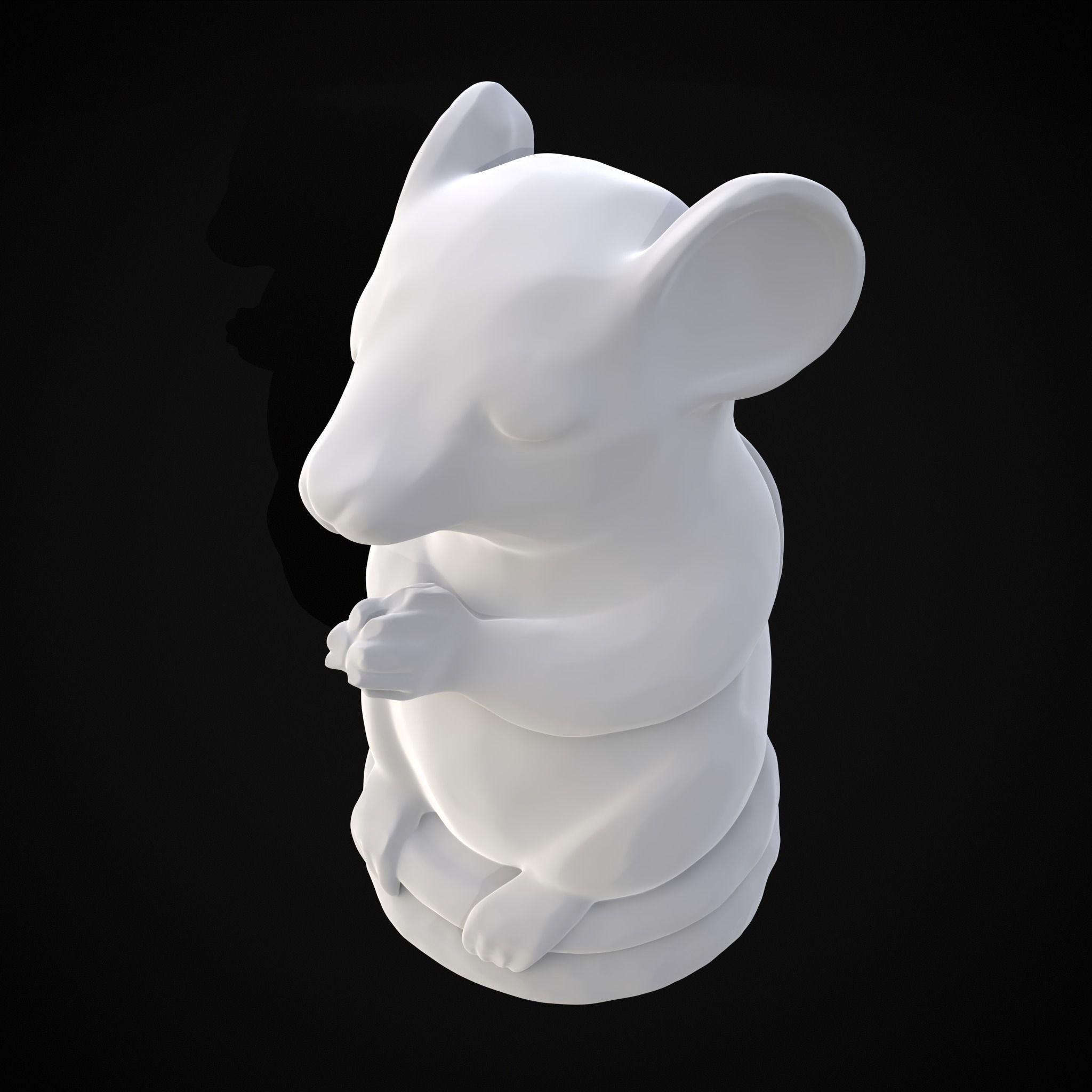 3D model Praying Mouse 3D Print VR / AR / low-poly | CGTrader