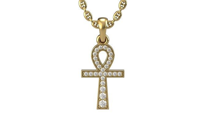 Ankh pendant V1 3D model 3D printable | CGTrader