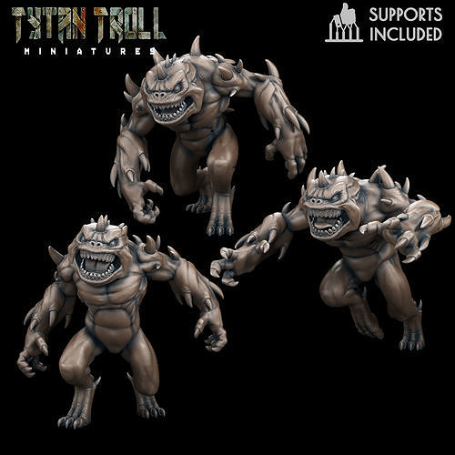 Death Slaad Pack - Pre-Supported 3D model 3D printable | CGTrader