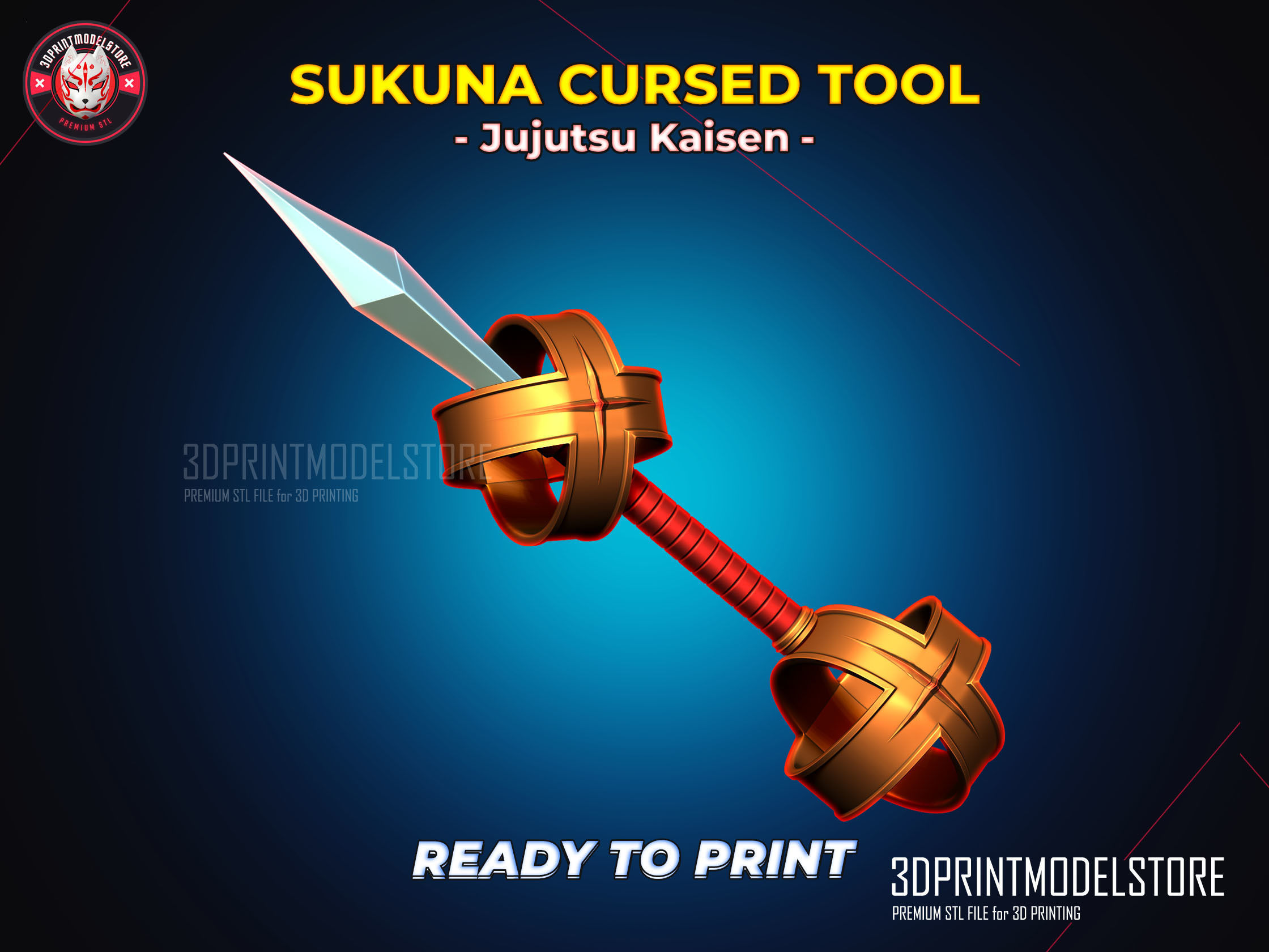 Jujutsu Kaisen Cosplay - Sukuna Weapon Cursed Technique Tool 3D model ...