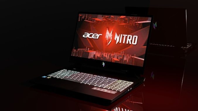 Laptop Acer Nitro 17 Phoenix 3D model 3D model | CGTrader