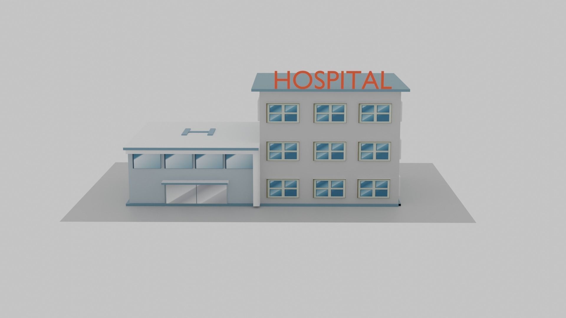 3D model Hospital VR / AR / low-poly | CGTrader