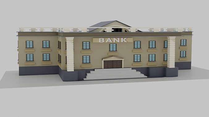 3D model National Bank Building VR / AR / low-poly | CGTrader