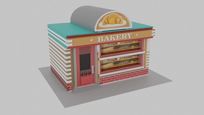 3D model Bakery Shop VR / AR / low-poly | CGTrader