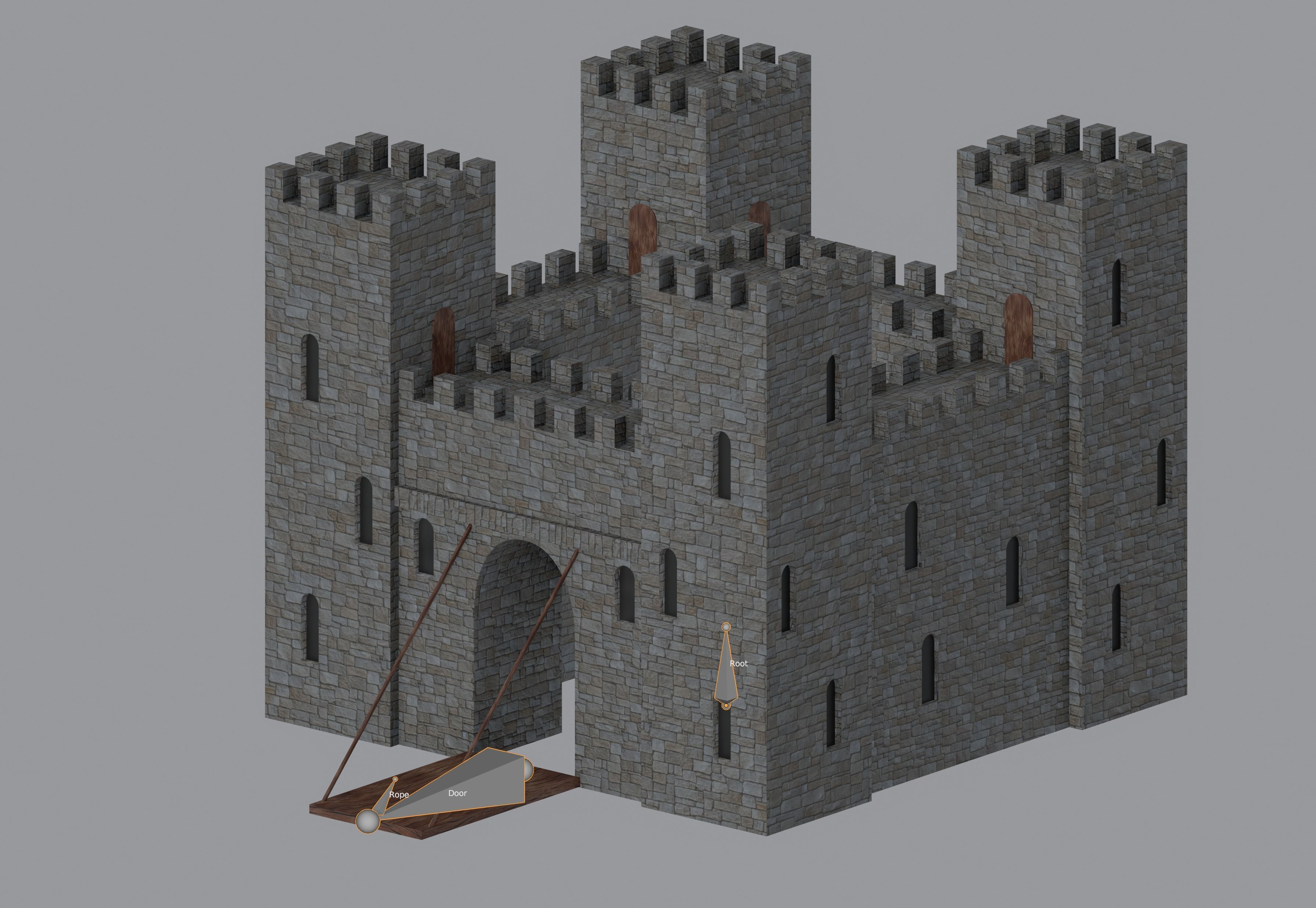 3D model Castle VR / AR / low-poly | CGTrader