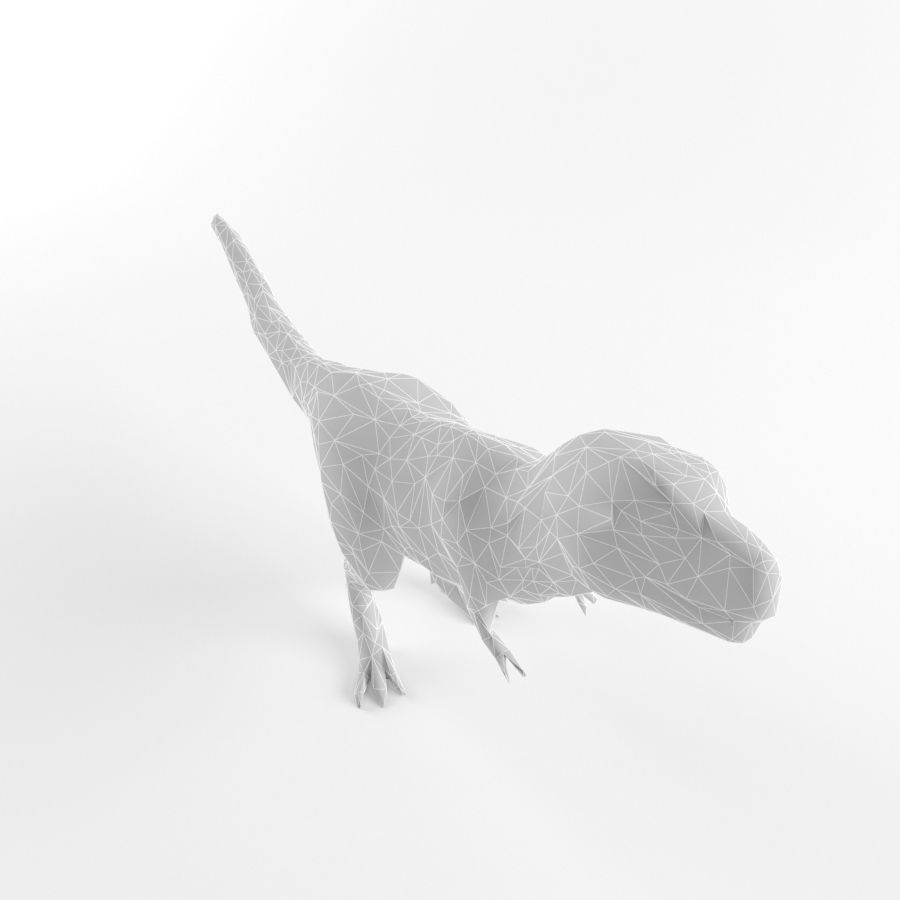 3D model Low Poly T Rex Tyrannosaurus Prehistoric Dinosaur VR / AR ...