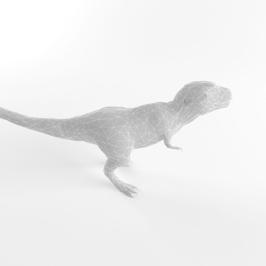 3D model Low Poly T Rex Tyrannosaurus Prehistoric Dinosaur VR / AR ...