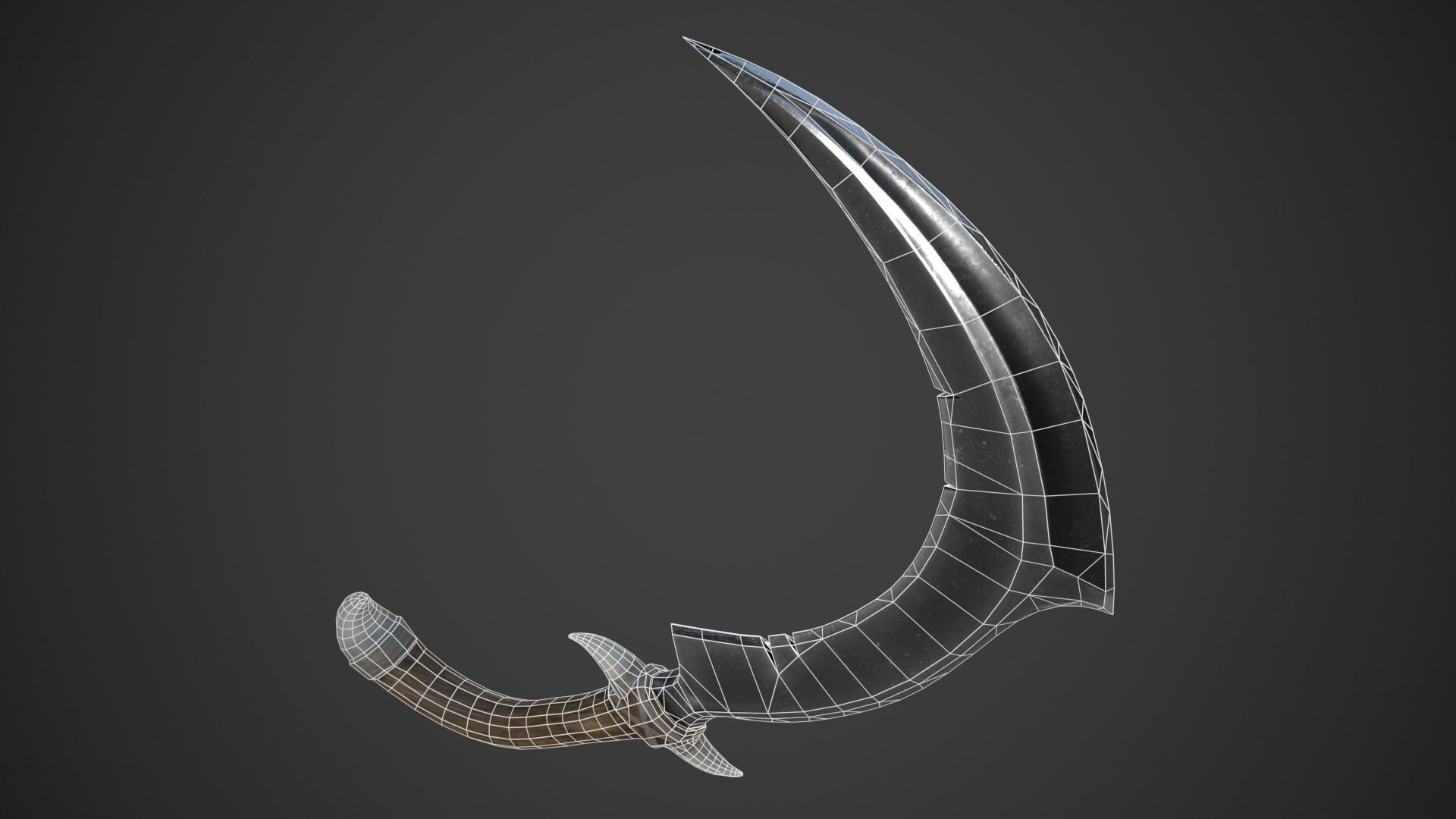 3D model Fantasy Sickle VR / AR / low-poly | CGTrader