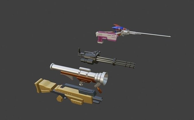 3D GUN SciFi 3D model | CGTrader