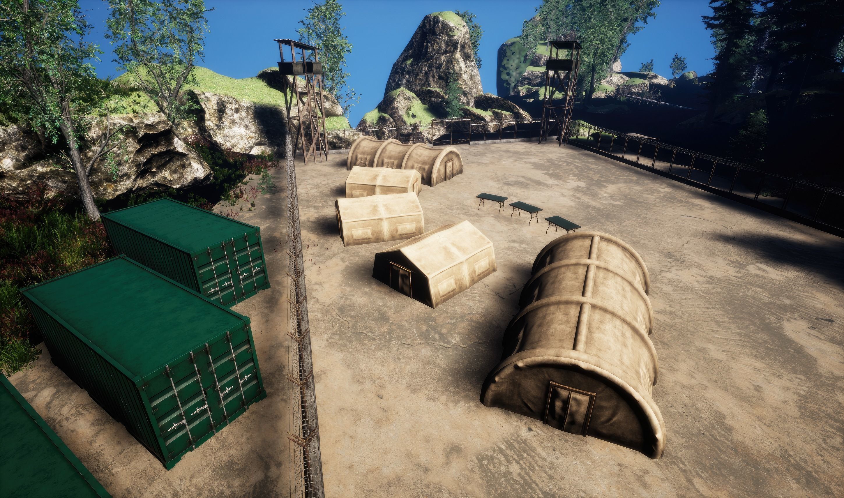 3D model MILITARY TRAINING CAMP KIT by mkaplunow VR / AR / low-poly ...