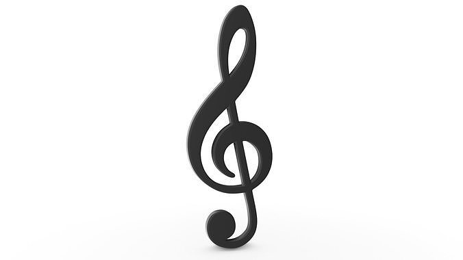 3D model Treble Clef VR / AR / low-poly | CGTrader