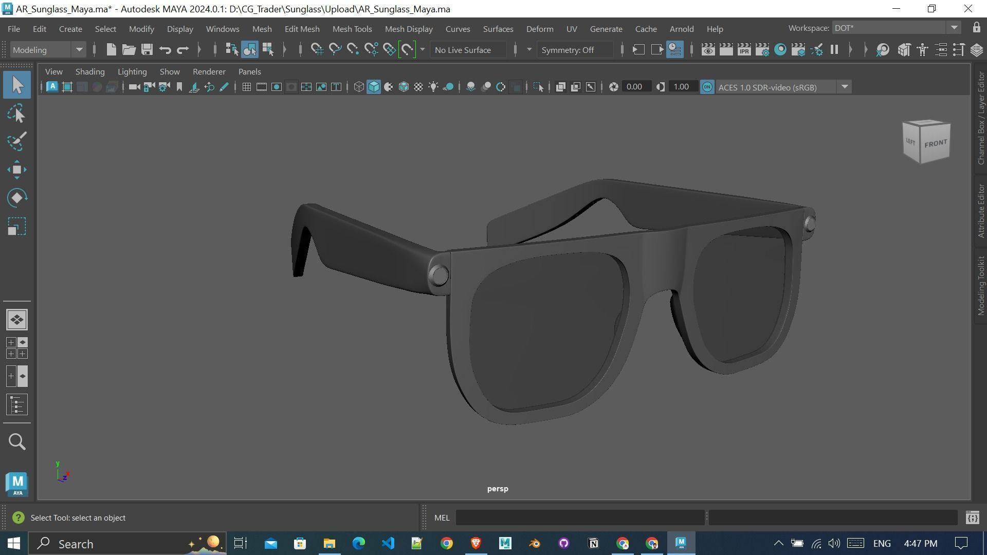 AR Sunglass for AR VR MR and 3D Printing 3D model | CGTrader