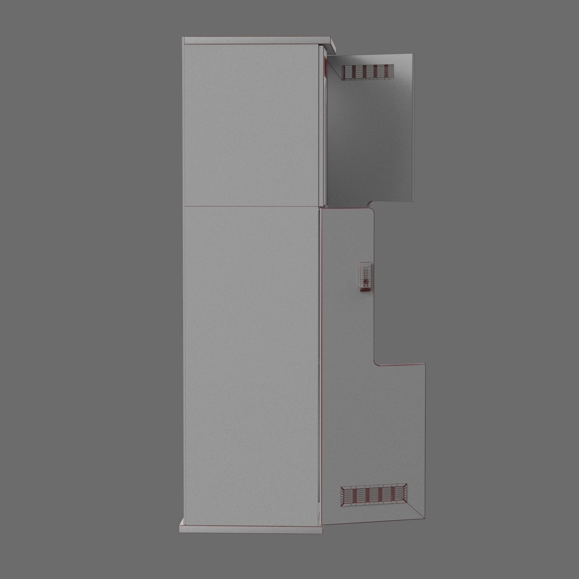 3D model Locker Cabinet with Electronic Lock - Kale Kilit Style ...