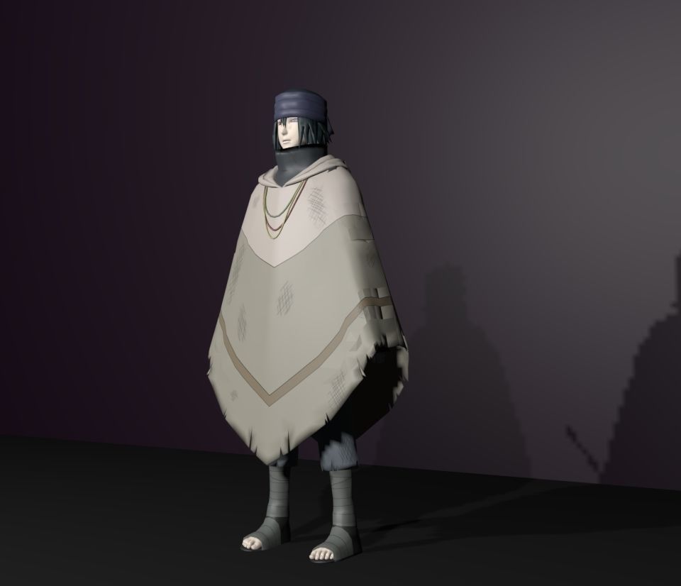 sasuke uchiha 3D model animated rigged | CGTrader